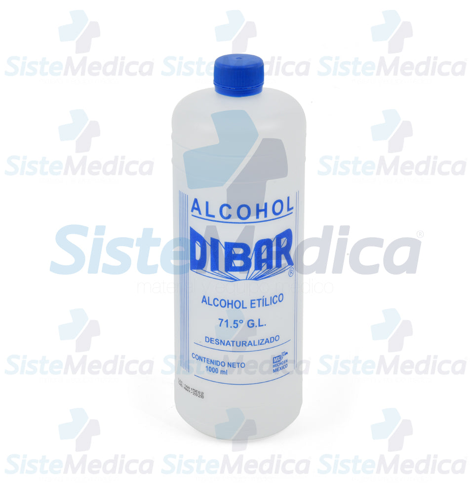 Alcohol etílico desnaturalizado 71.5° G.L. – SisteMedica: Material y ...